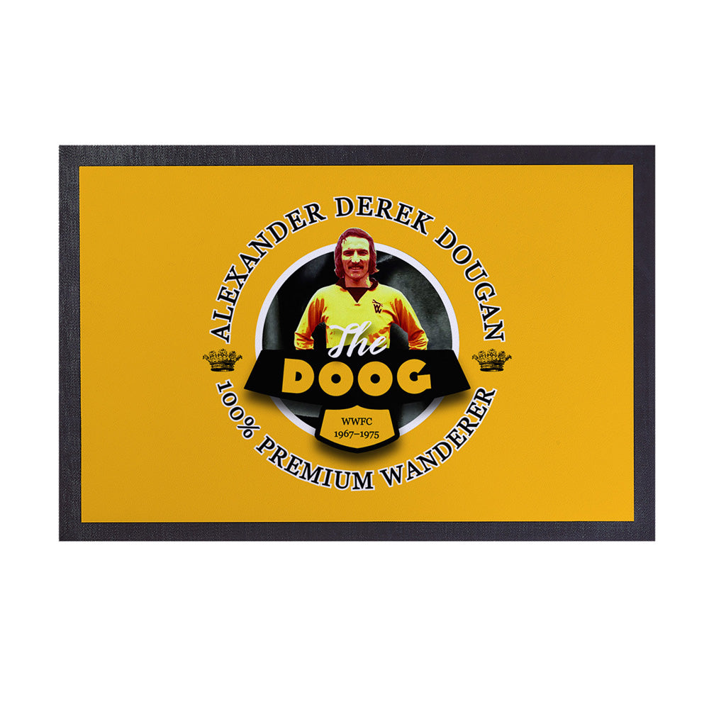 Wolverhampton Derek Dougan - Football Legends - Door Mat -60cm X 40cm