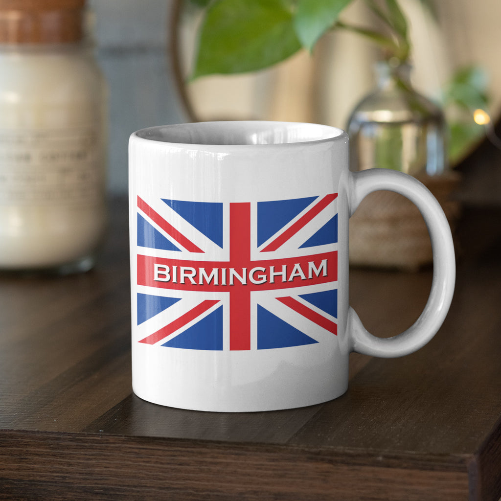 Birmingham Mug UK British City Cup With Union Flag