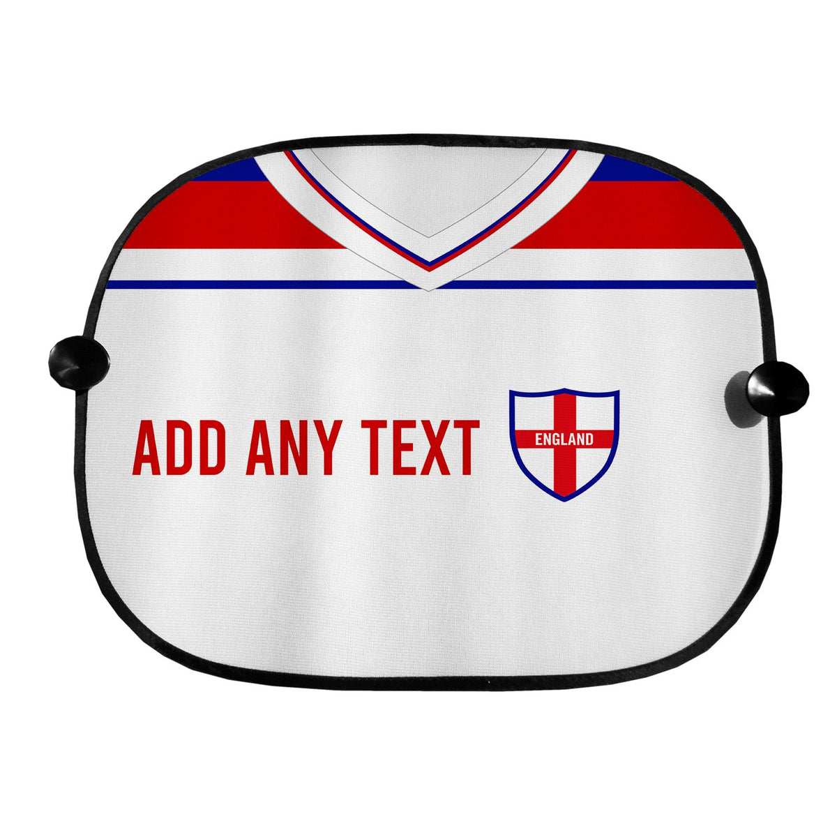 England 1982 Home Shirt - Personalised Retro Football Car Sun Shade
