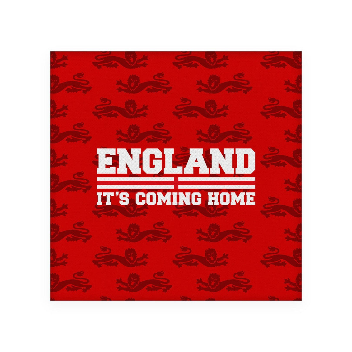 England Red Lion Pattern - Drinks Coaster - Square Or Circle