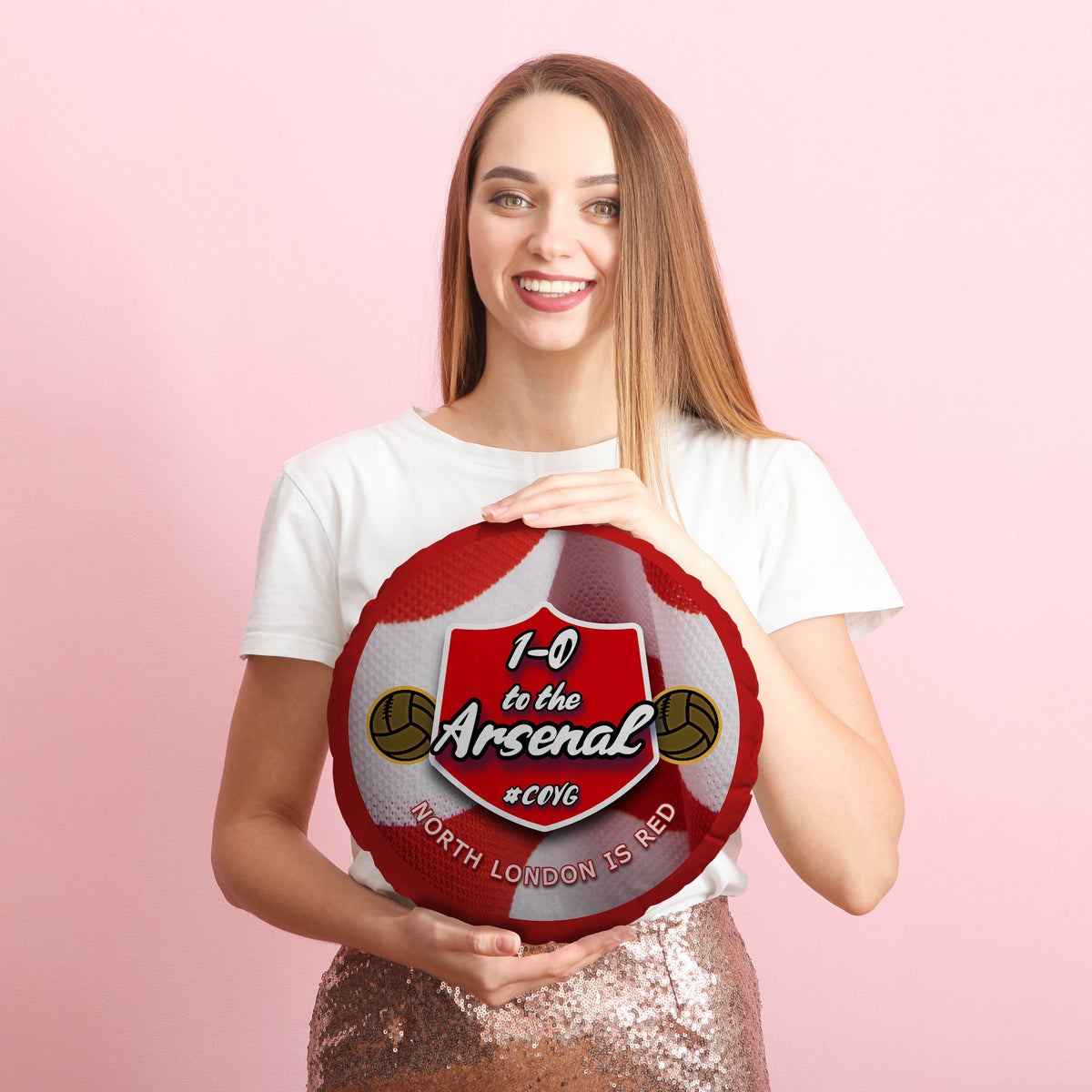 The Gooners One Nil - Football Legends - Circle Cushion 14inch