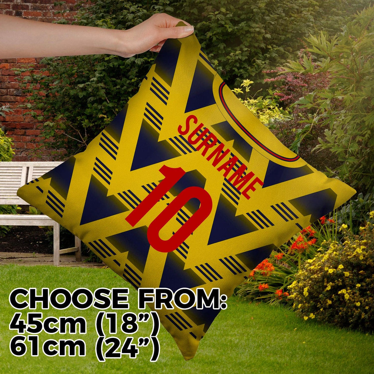 The Gooners Retro - 1992 Away Shirt - 45cm or 61cm Retro Showerproof O