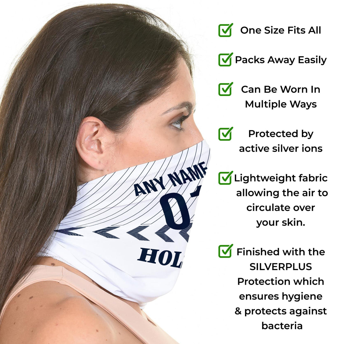 Totts Retro Spurs 1986 Home - Personalised Retro Football Snood